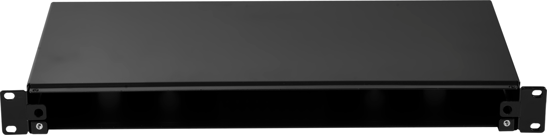 Splice box fixed 1U without front panel, unequipped, black | black ...