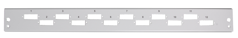 Front panel SC Duplex/LC Quad | grey | 12 | SC Duplex/LC Quad | VSB-FP ...