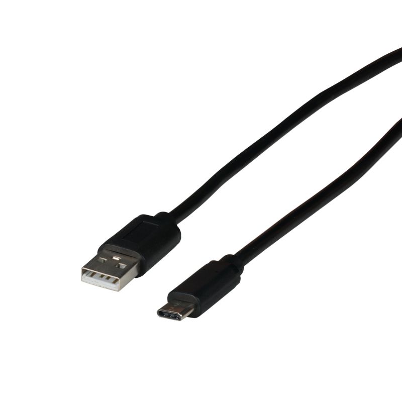 USB 2.0 Cable, Type-C m - Type-A m, 3.0m | black | 3.0 m | EBUSBC-USB20AK.3